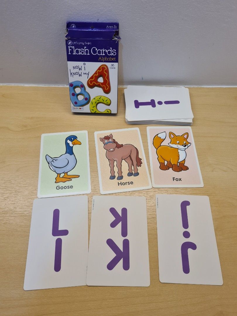 ABC flash Card, Hobbies & Toys, Toys & Games on Carousell