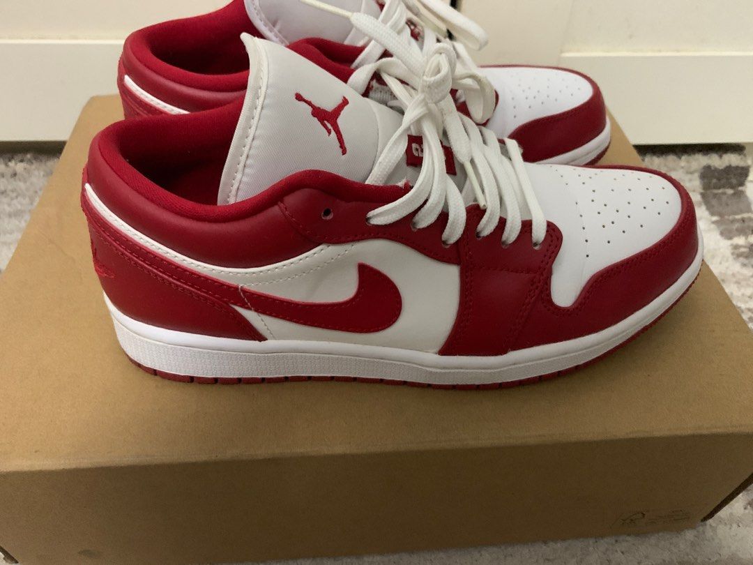 AIR JORDAN 1 LOW GYM RED, Men's Fashion, Footwear, Sneakers on Carousell