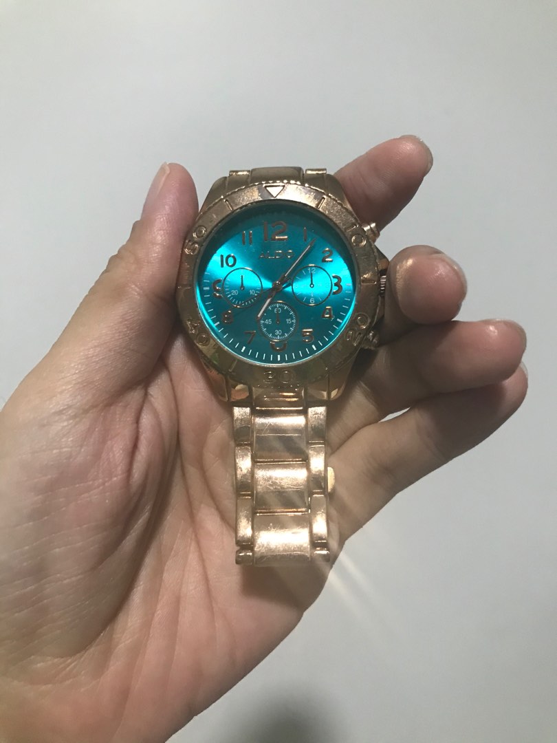 Aldo Teal Iridescent Watch, Women's Fashion, Watches & Accessories ...