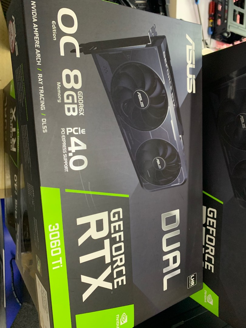 Asus 3060ti dual 8gb ddr6x OC (full 3 years warranty), Computers & Tech, Parts & Accessories ...