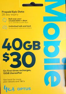 Australia Optus Prepaid Sim, Mobile Phones & Gadgets, Mobile & Gadget ...