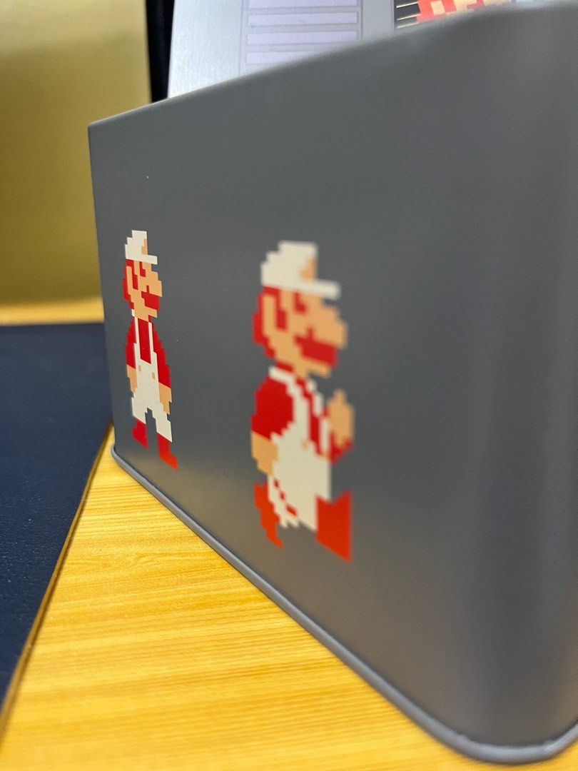 AUTHENTIC Super Mario Bros. Tin Can, Hobbies & Toys, Memorabilia ...