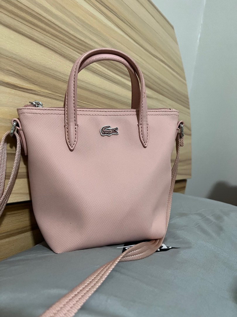 Authentic/Original Lacoste Women’s Concept Petit Coated Canvas Mini Zip ...