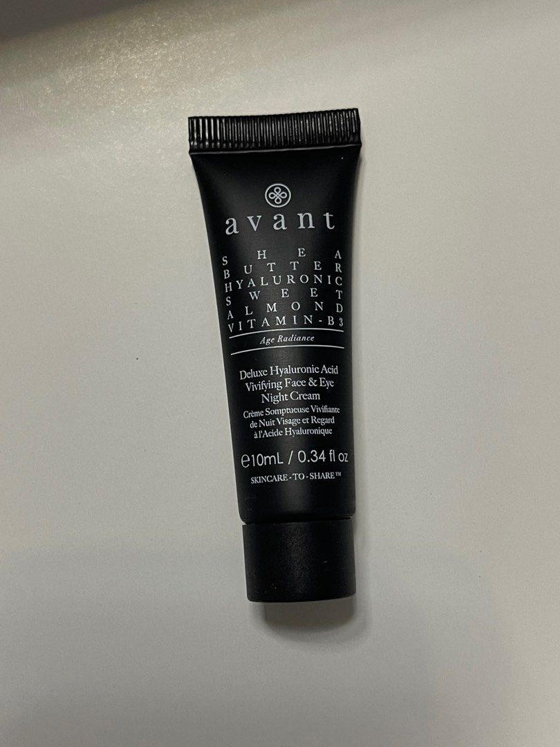 Avant Skincare Deluxe Hyaluronic Acid Vivifying Face & Eye Night Cream ...