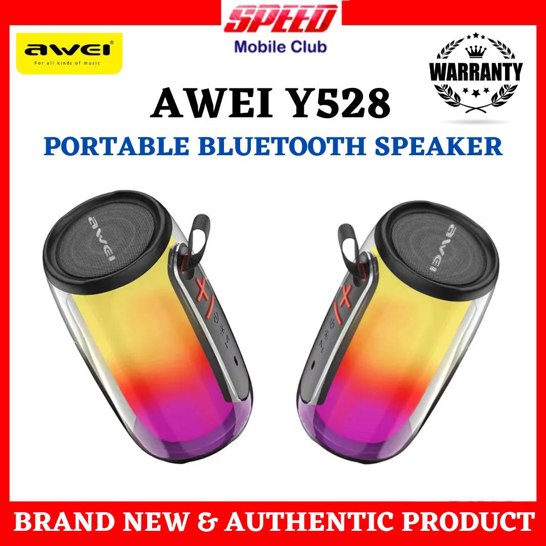 Awei Y528 Colourful Light Outdoor Wireless Speaker Bluetooth TWS Hifi ...