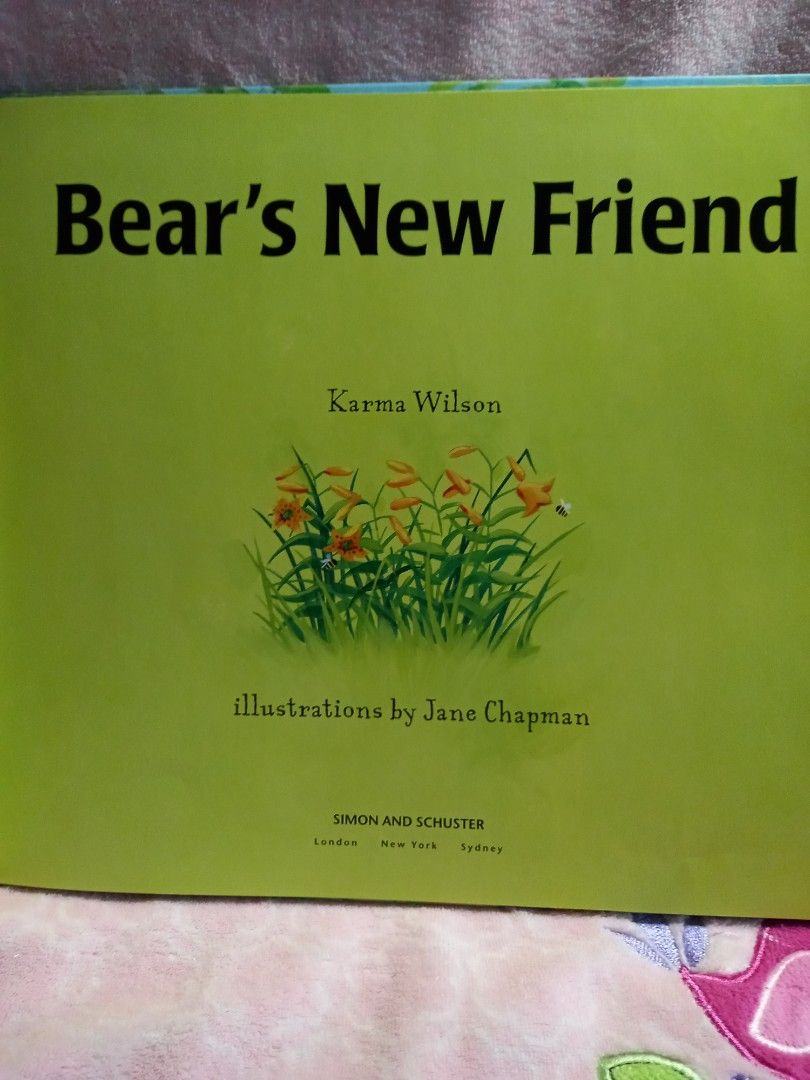 Bear's New Friend big hardbound book by Karma Wilson and Jane Chapman ...