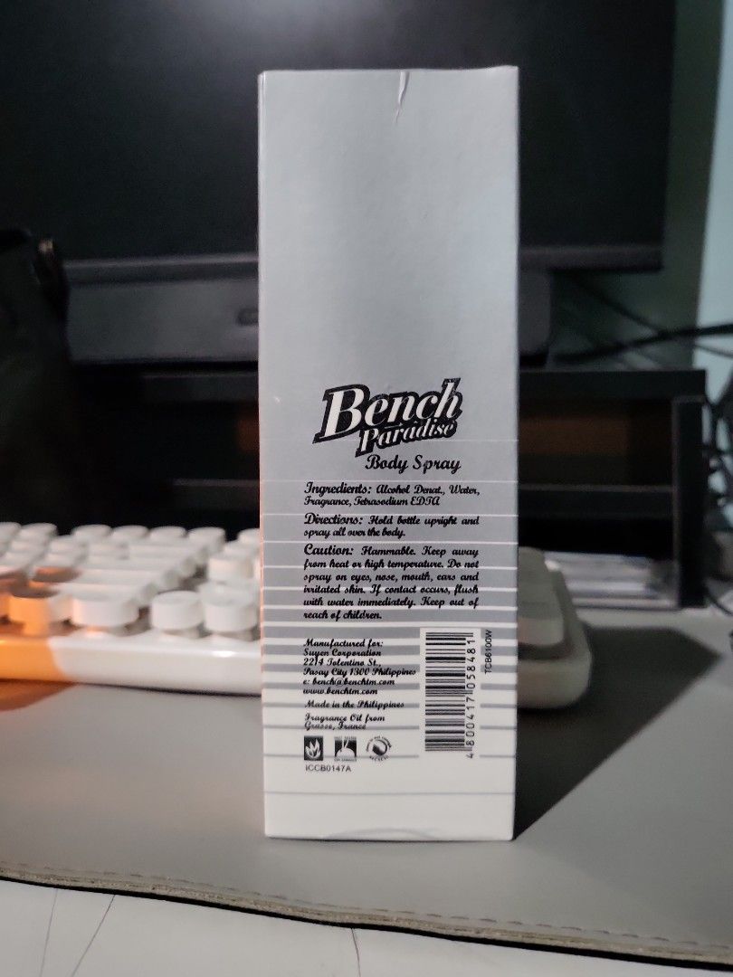 bench paradise body spray on Carousell