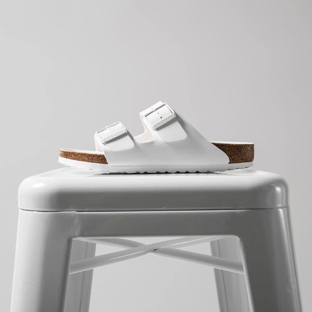 Birkenstock Arizona Triple White on Carousell