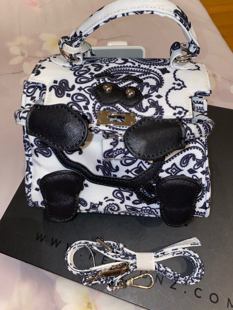 Black and white “moo” bag, Women's Fashion, Bags & Wallets, Cross-body ...