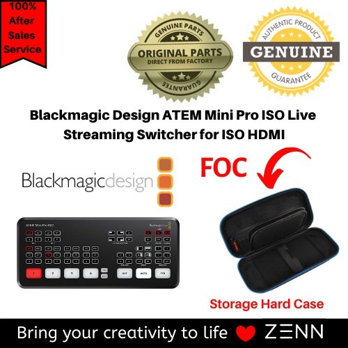 Blackmagic Design ATEM Mini Pro ISO HDMI Live Stream Switcher ...