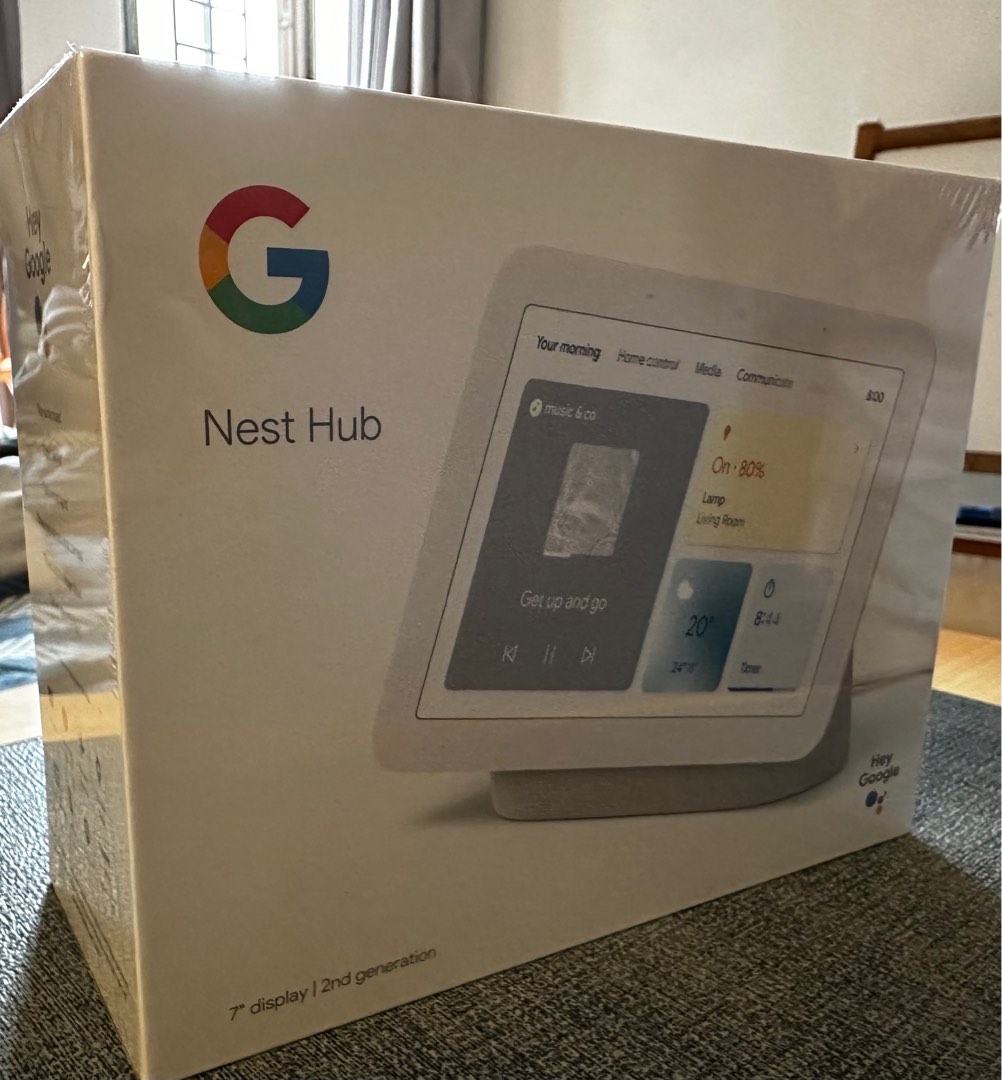 BNIB Google Nest Hub 2nd Gen, SG model, Chalk, Computers & Tech, Office ...