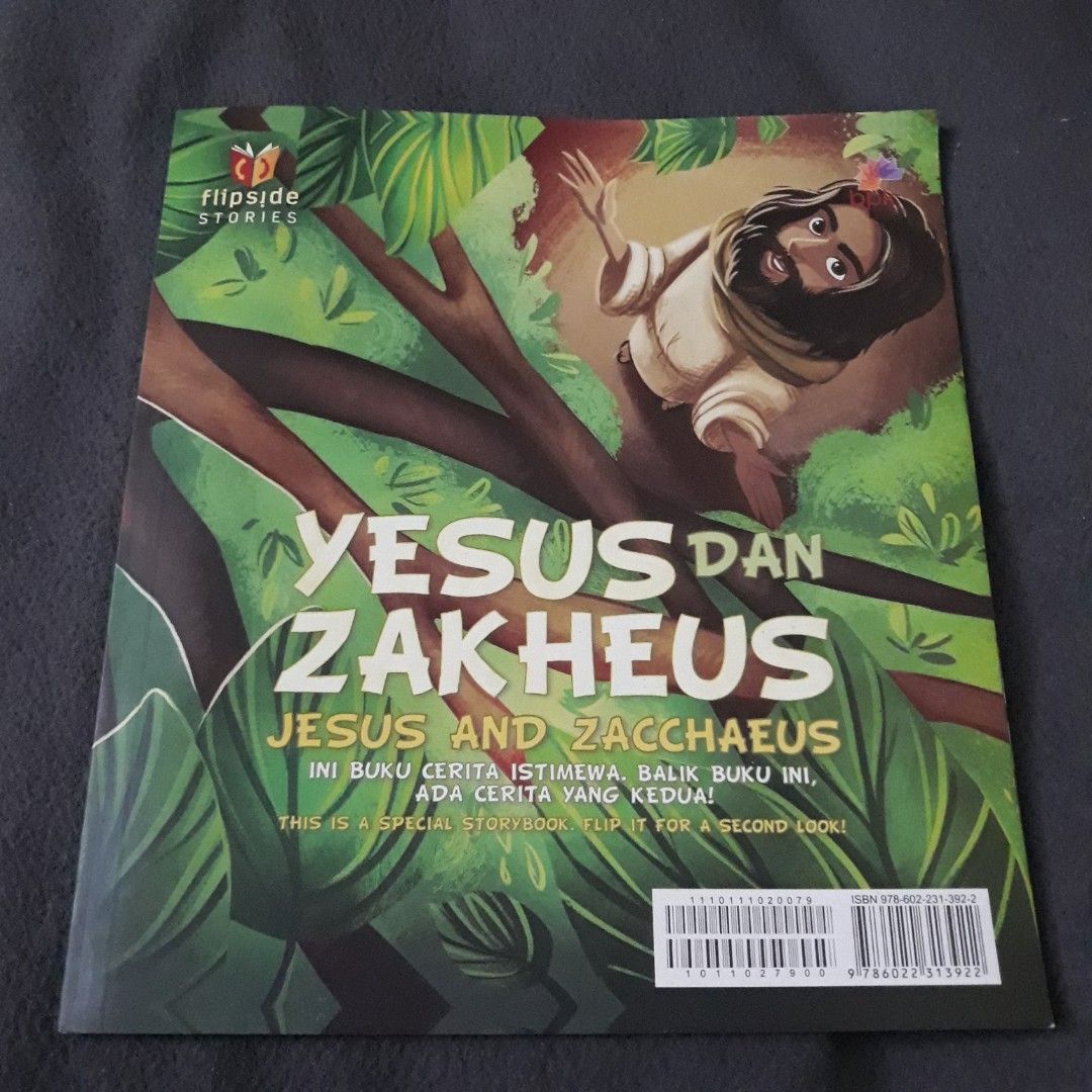 Buku Cerita Zakheus dan Yesus Bilingual Flipside Stories, Buku & Alat ...