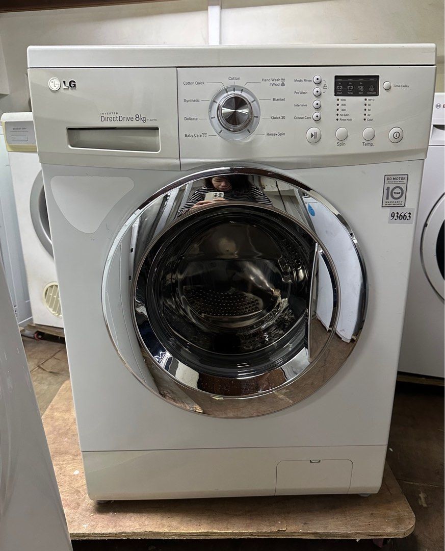 BUY NOW! LG 8kg Front Load Washer F1422TD (93663), TV & Home Appliances ...