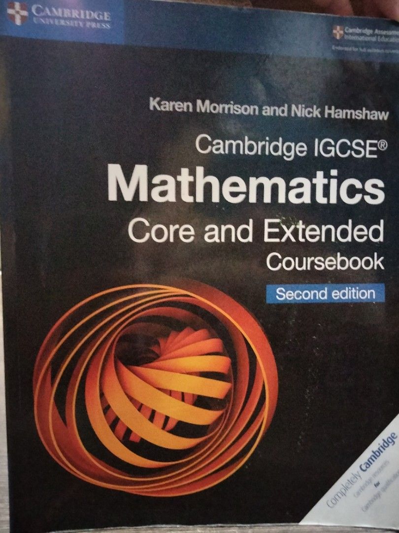 Cambridge Igcse Mathematics Core And Extended Second Edition Coursebook