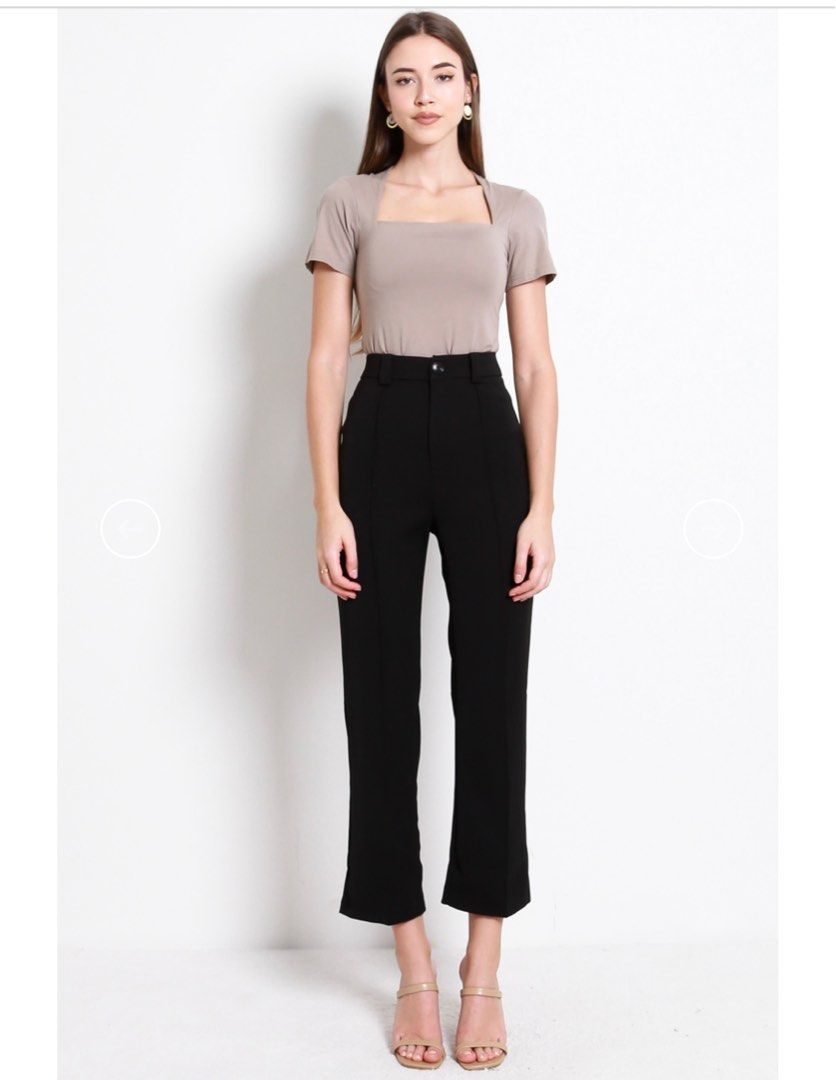 Basic Queen Anne Top (Taupe), Women's Fashion, Tops, Blouses on Carousell