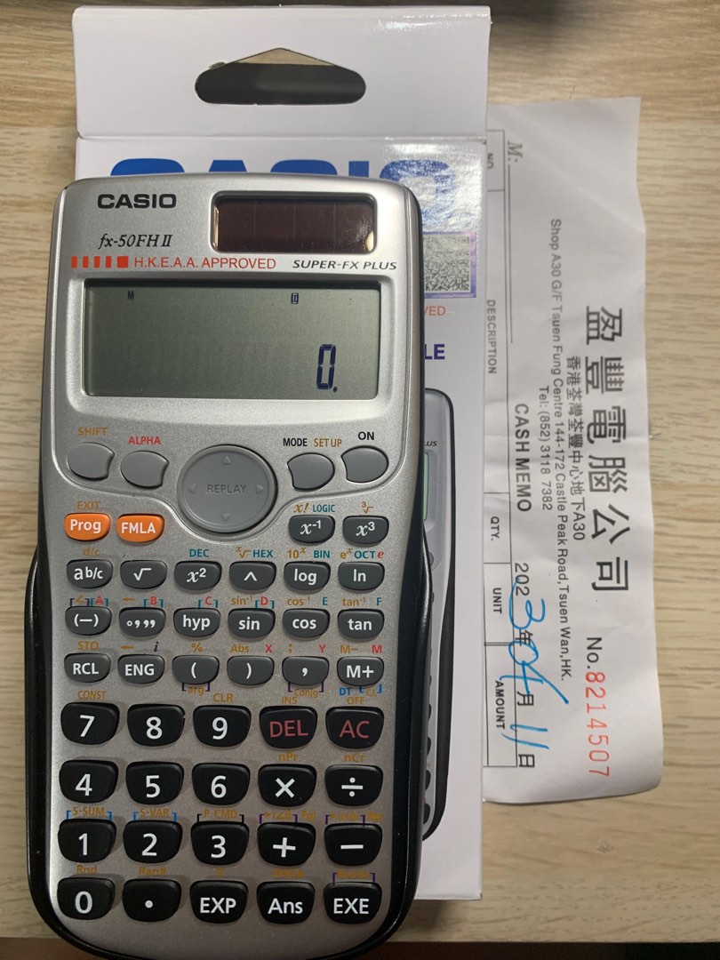 Casio fx-50FHII計數機, 電腦＆科技, 商務用科技產品 - Carousell
