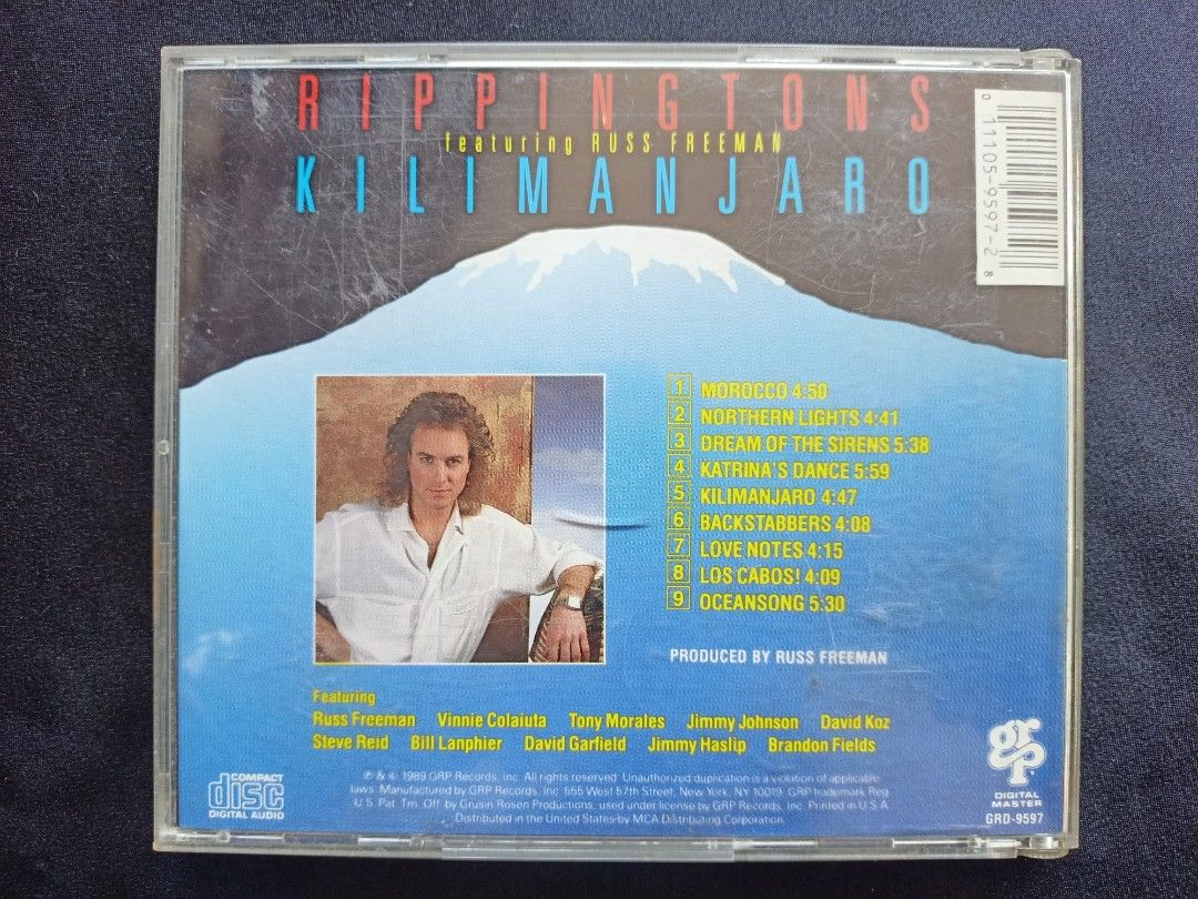 CD The Rippingtons feat. Russ Freeman : kilimanjaro, Hobbies & Toys ...