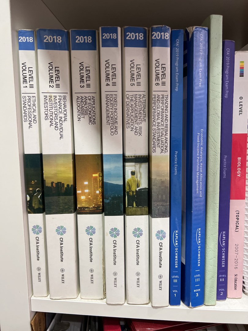 Cfa Textbooks Hobbies And Toys Books And Magazines Textbooks On Carousell