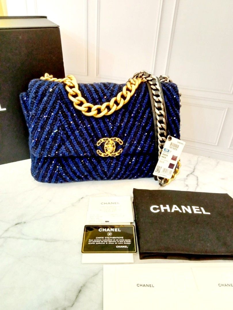 CHANEL #30 Full set with Rec, Barang Mewah, Tas & Dompet di Carousell