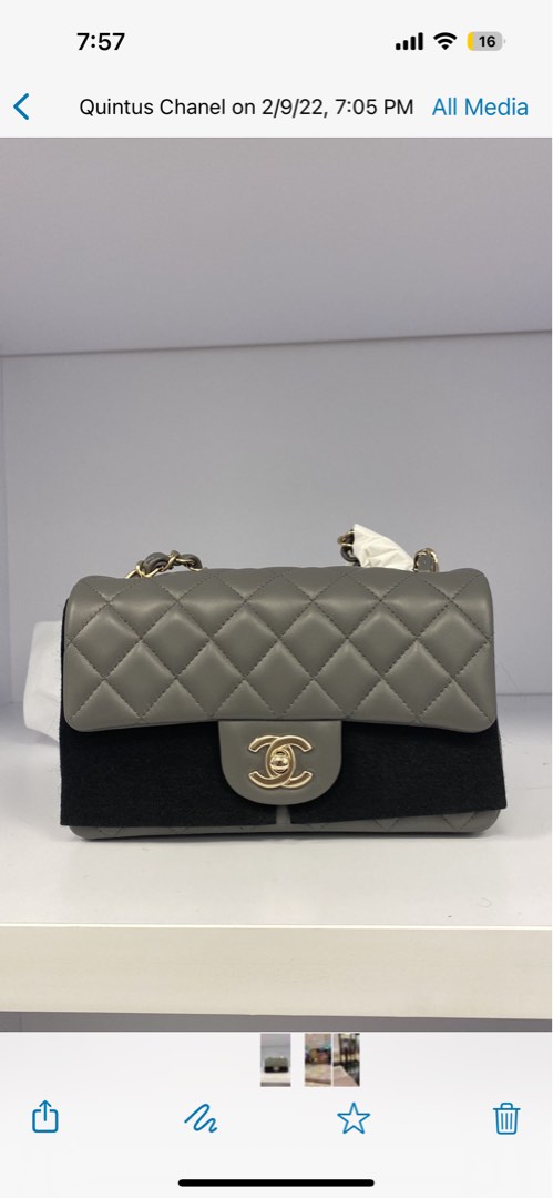 Chanel Mini Rectangular Greg LGH Bag, Luxury, Bags & Wallets on Carousell