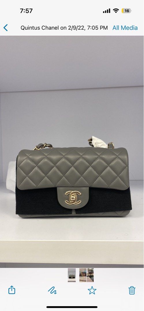 Chanel Mini Rectangular Greg LGH Bag, Luxury, Bags & Wallets on Carousell