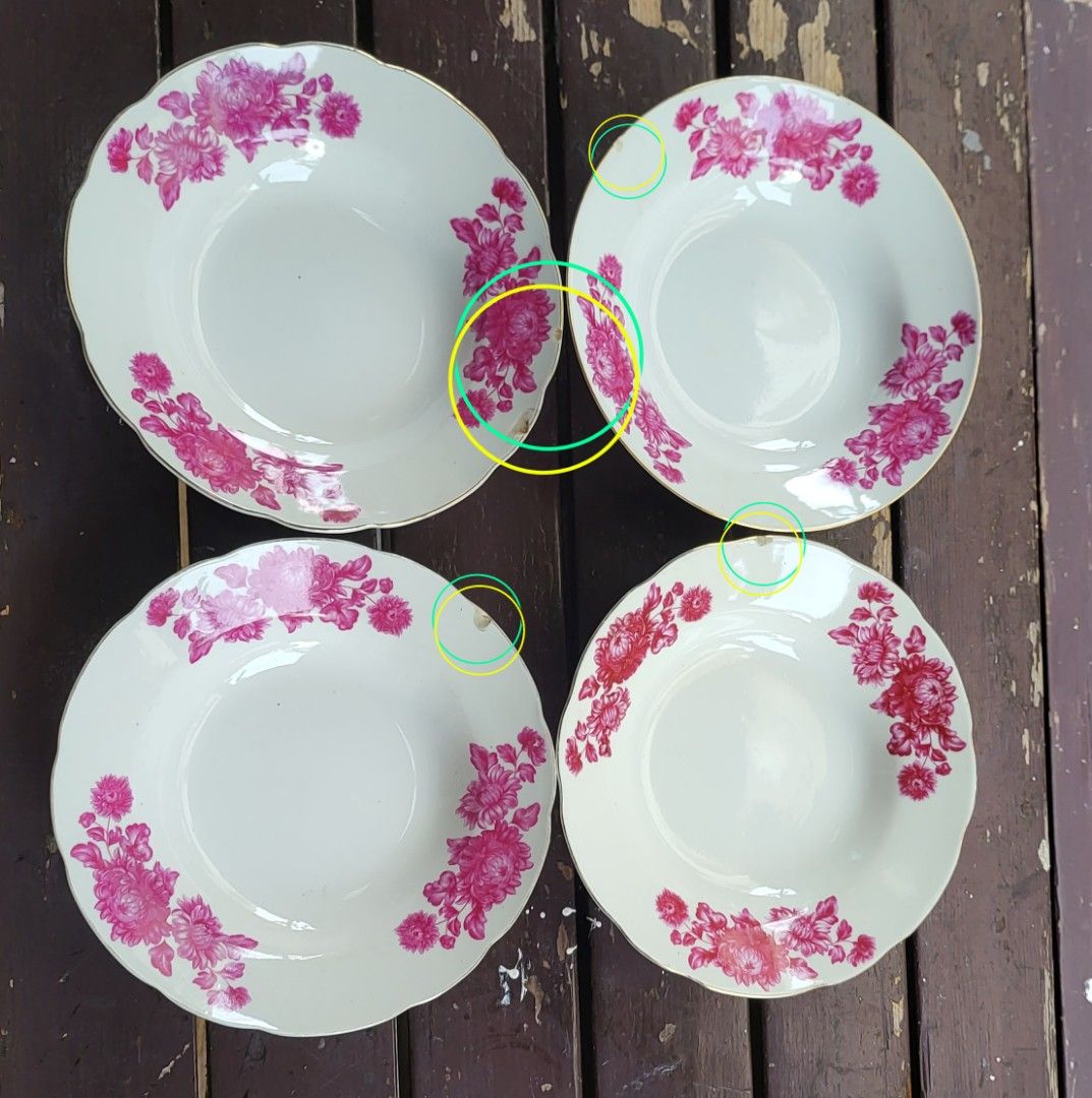 Chipped. Vintage plates, Furniture & Home Living, Kitchenware ...