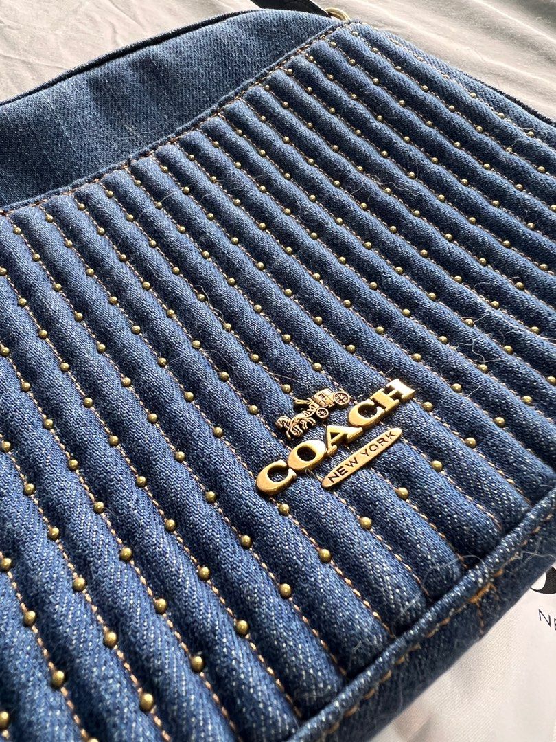 Coach Denim Crossbody Bag, Women's Fashion, Bags & Wallets, Cross-body ...