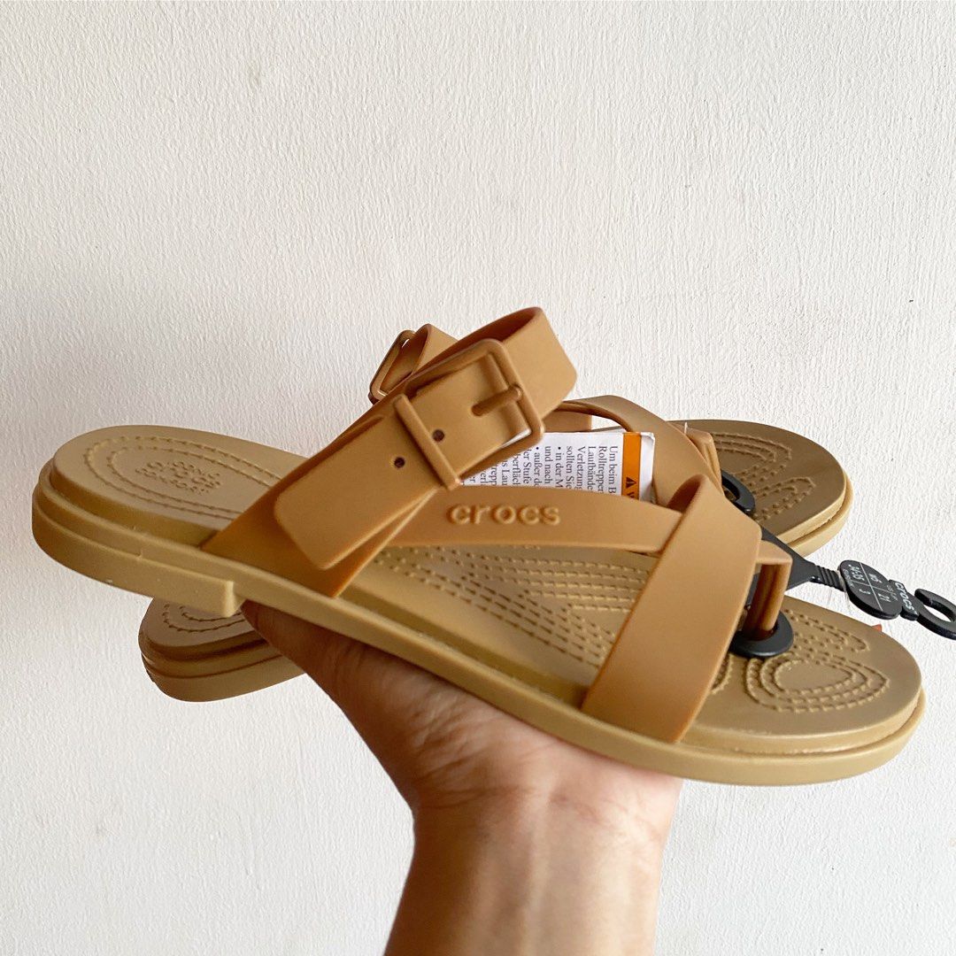 Crocs Tulum Sandal, Fesyen Wanita, Sepatu di Carousell