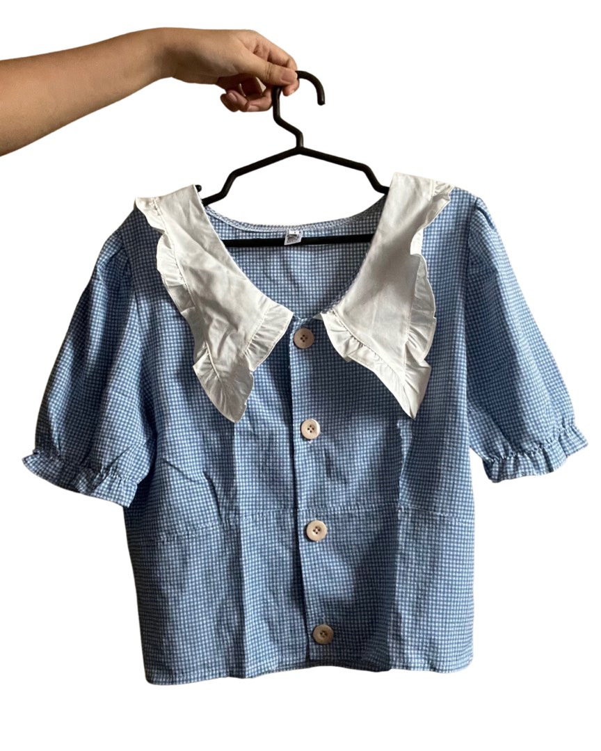 Dainty Blue Top on Carousell