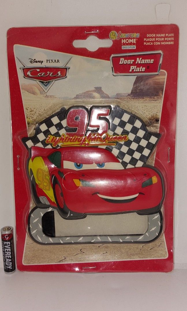 Disney Cars Lightning Mcqueen Collectible Door Name Plate Collection ...