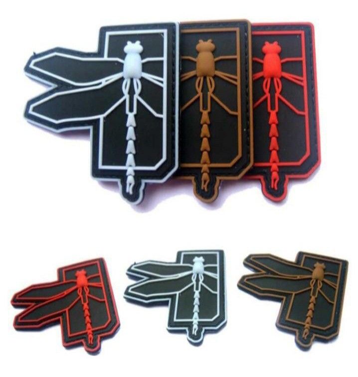 Dragonfly Military Tactical Army Morale 3D PVC Patch Badges Rubber ...