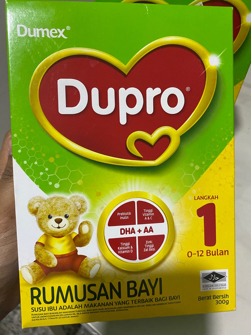 Dumex dupro step 1 formula milk 300gm x 2, Babies & Kids, Nursing ...