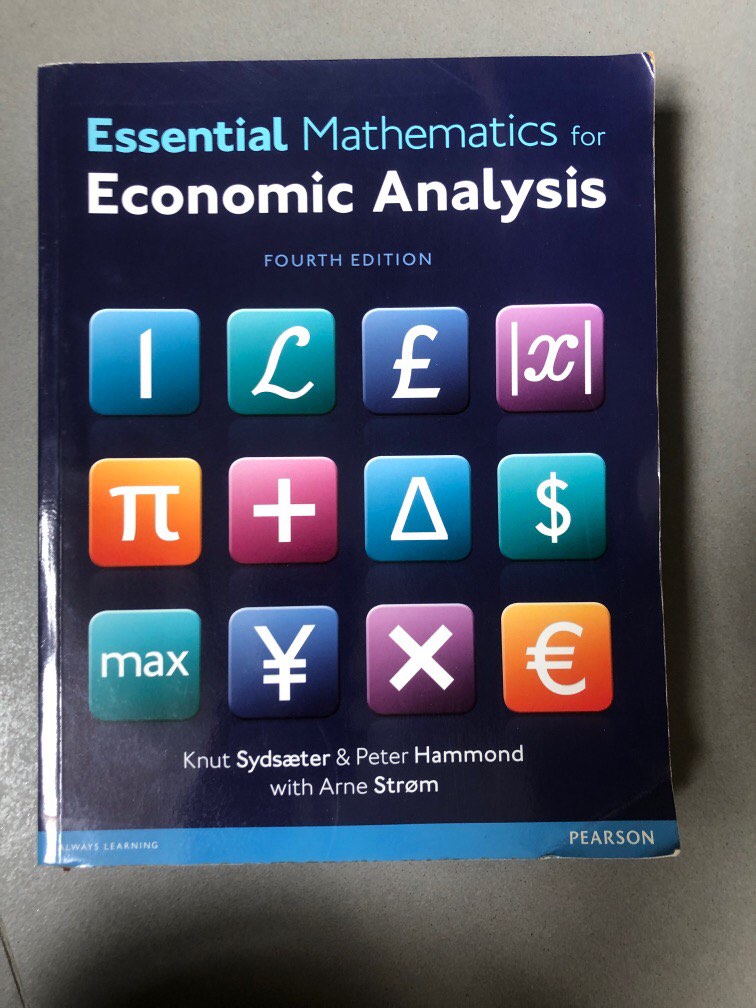 Essential Mathematics for Economic Analysis (4th Edition) by Sydsaeter ...