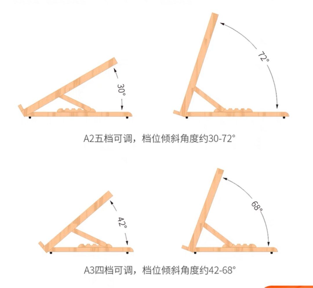 falling in art 4-position wood drafting table easel drawing and ...