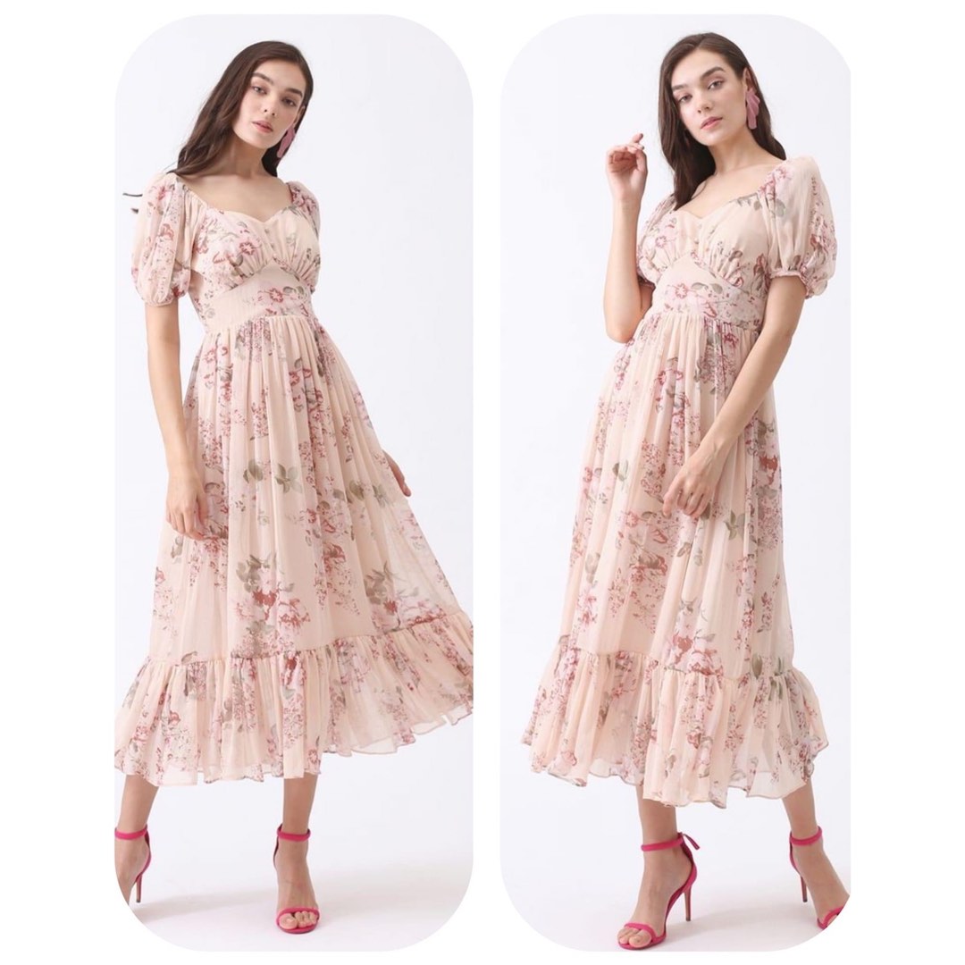 Floral midi dress not zara zimmermann, Women's Fashion, Dresses & Sets ...