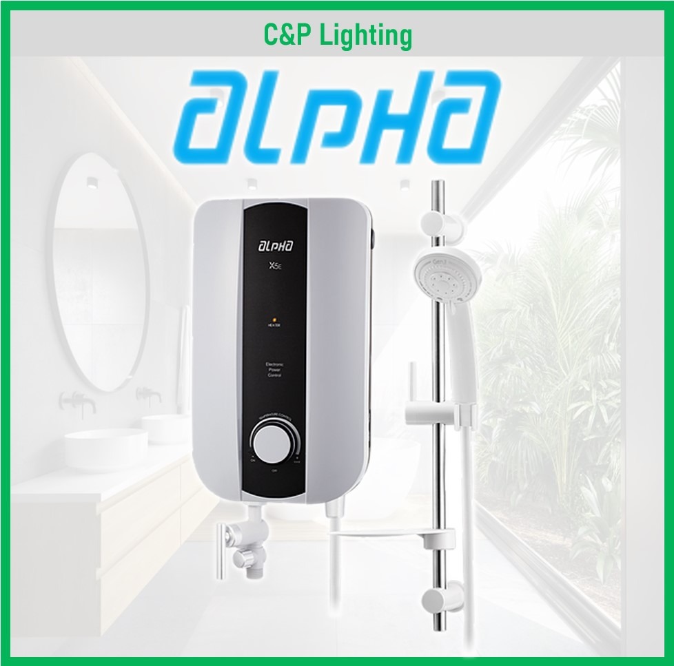Alpha X5 Instant Water Heater w/ Shower Set, TV & Home Appliances, Water Heater & Instant ...