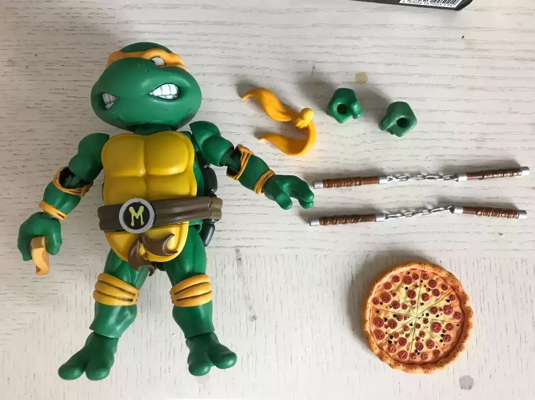 FREE Shipping. Loose. HeroCross MICHAEL ANGELO TMNT Hybrid Metal Figure ...