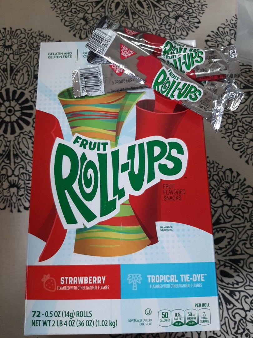 Fruit Roll Ups Snacks, Food & Drinks, Packaged & Instant Food on Carousell