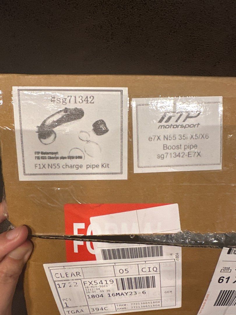 FTP Charge + Boost pipe N55 BMW E72 X5 X6, Car Accessories, Accessories ...