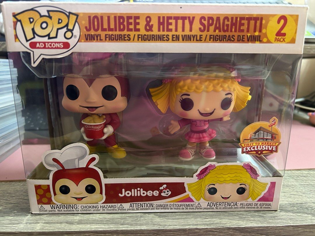 Funko Pop - Jollibee and Hetty Spaghetti, Hobbies & Toys, Toys & Games ...