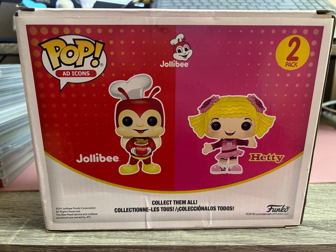 Funko Pop - Jollibee and Hetty Spaghetti, Hobbies & Toys, Toys & Games ...