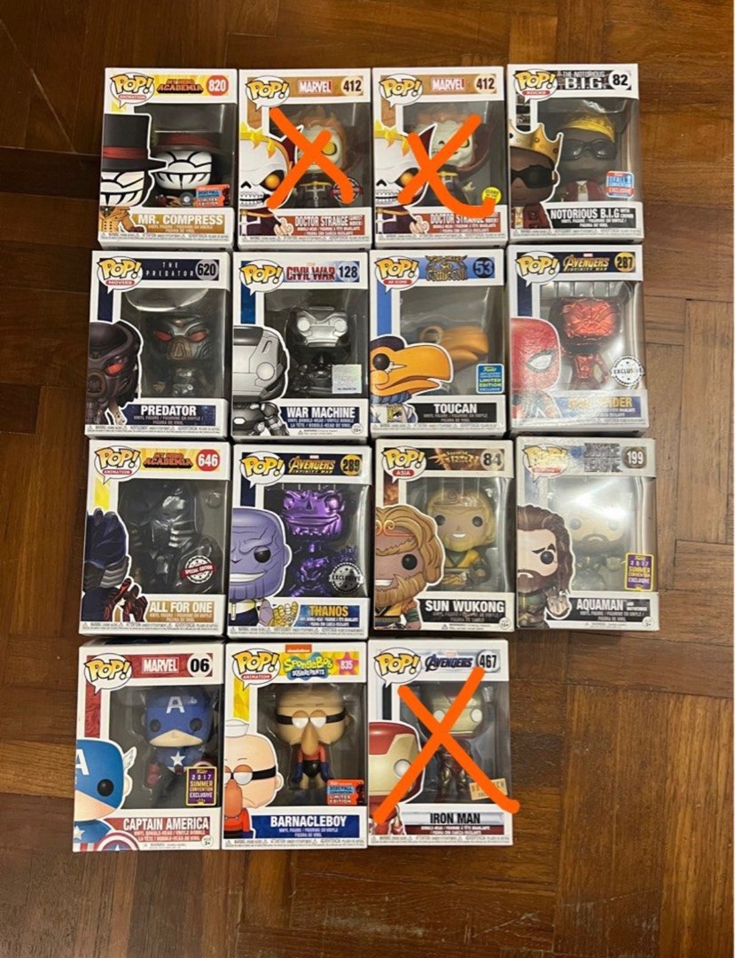 Funko Pop Clearance Set, Hobbies & Toys, Toys & Games on Carousell