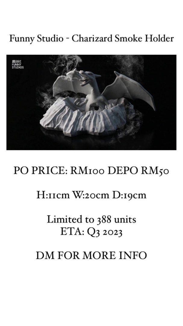 Funny Studio - Charizard Smoke Holder, Hobbies & Toys, Toys & Games on ...