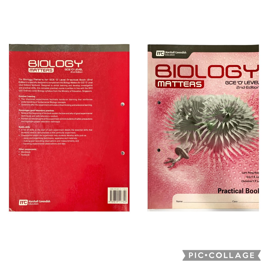 GCE O LEVEL BIOLOGY Matters Practical Book & Practical book, Hobbies ...