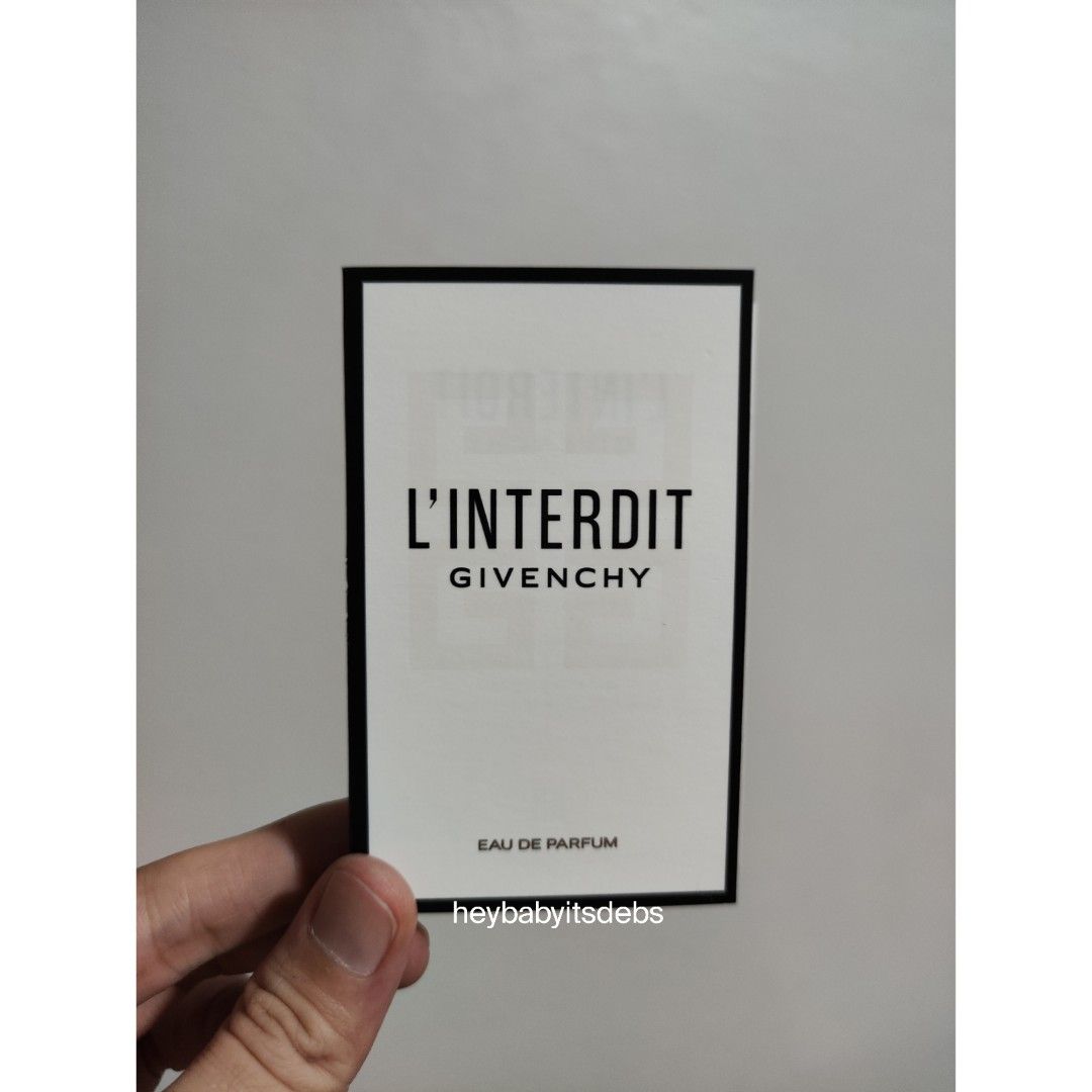 Givenchy Linterdit / L interdit EDP Sample Perfume on Carousell