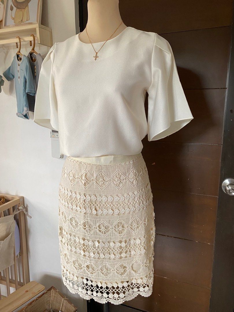 Graduation barong dress white on Carousell