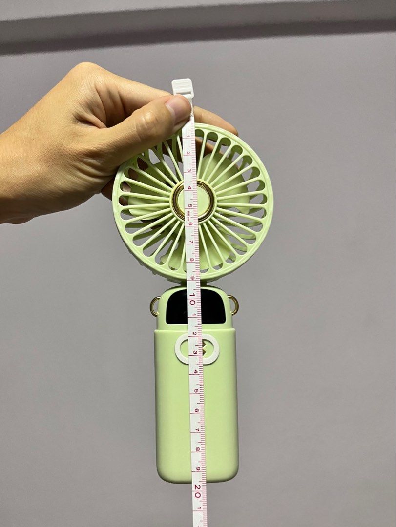 Green Handheld USB C Fan , Furniture & Home Living, Lighting & Fans ...