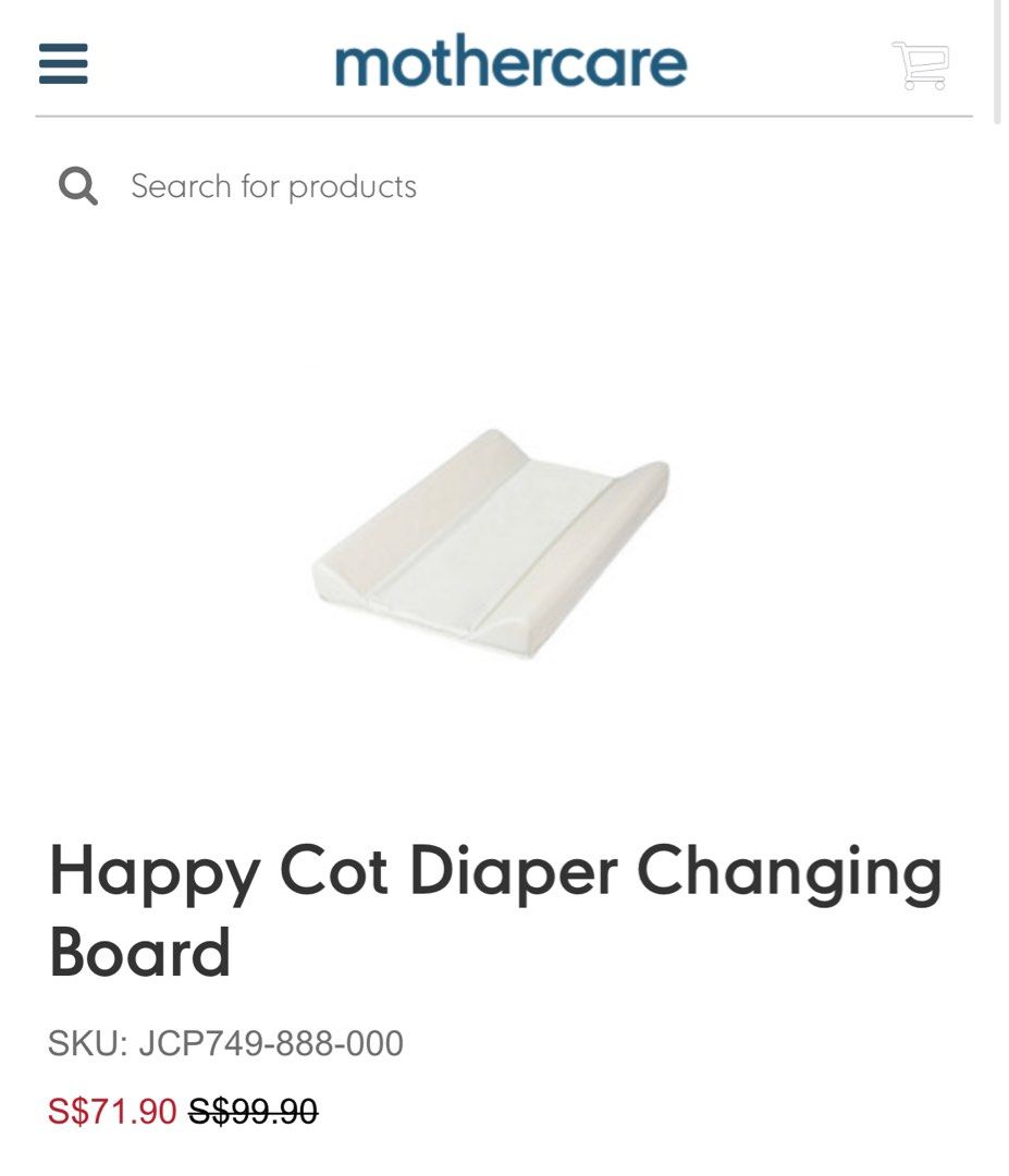 Happy Cot Changing Board (from mothercare), Babies & Kids, Baby Nursery ...
