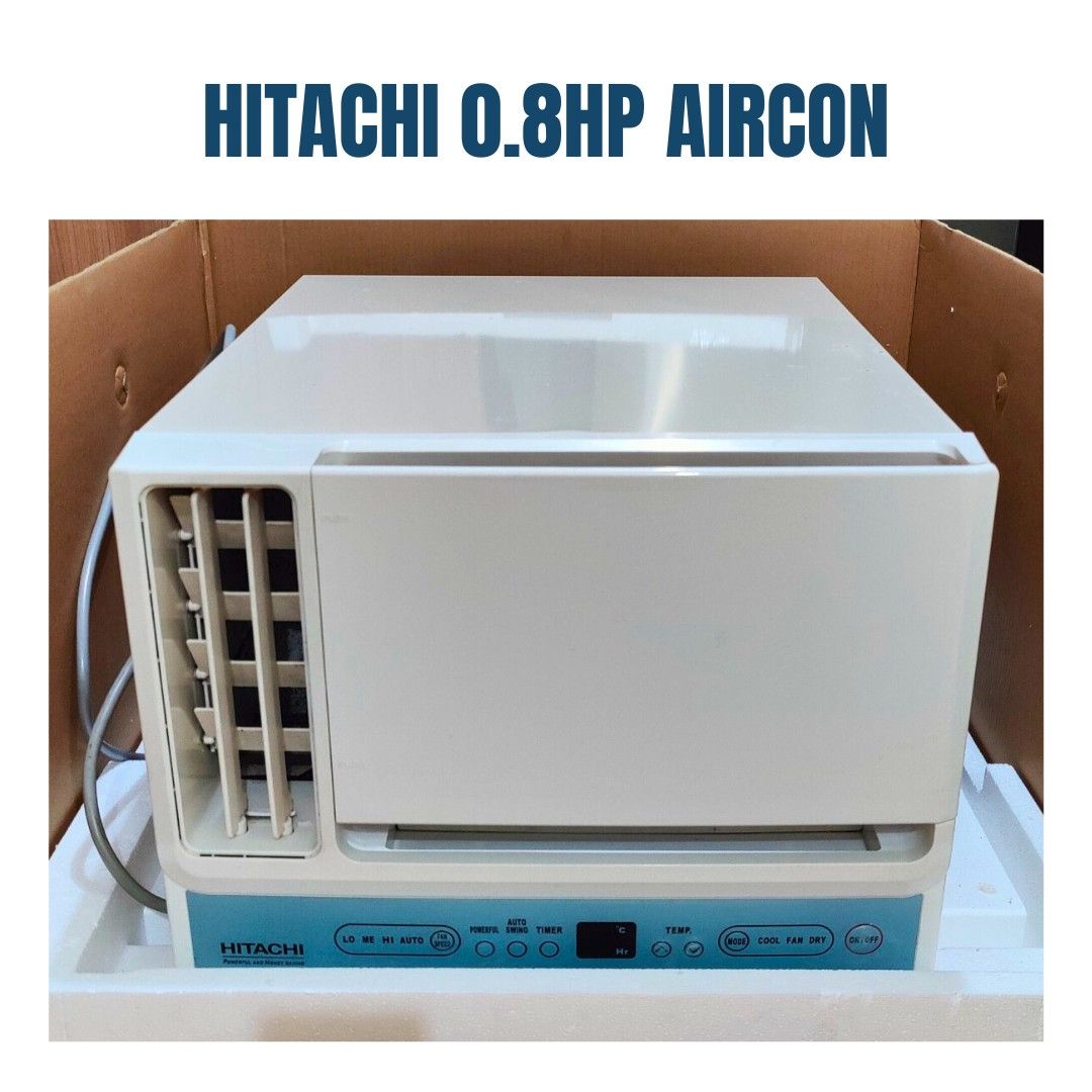 Hitachi 0.8HP Window Type with Remote, TV & Home Appliances, Air ...