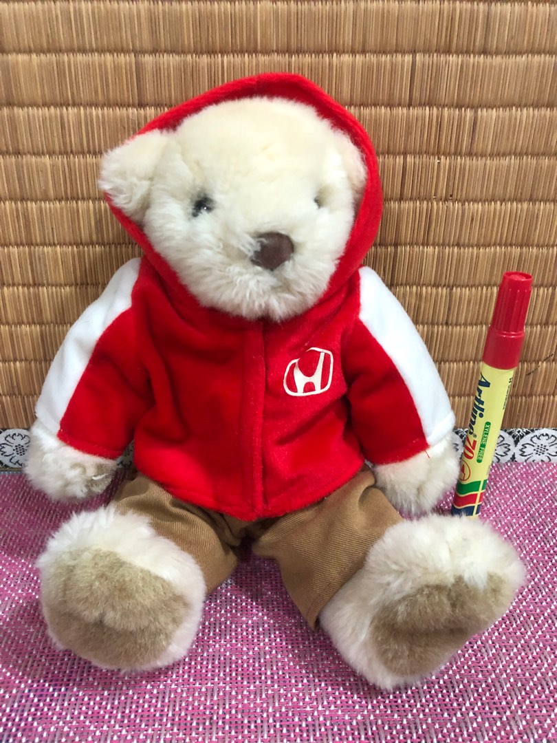 Honda Racing Teddy Bear plush soft doll, Hobbies & Toys, Toys & Games ...
